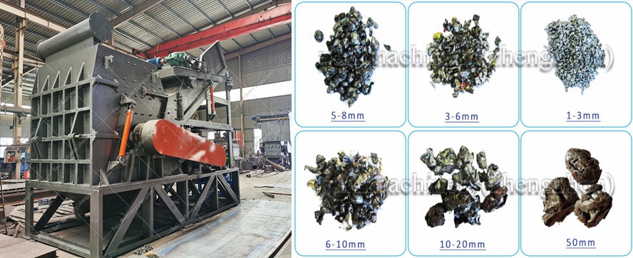 Scrap Metal Recycling Shredder Equipment, Industrial Small Mini Metal ...